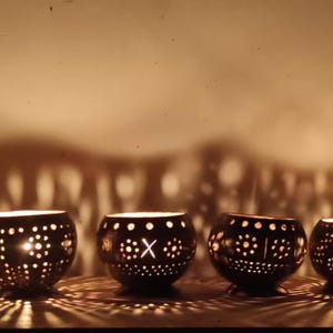 Tropical Serenity: Handcrafted Coconut Shell Night Lamp - Etsy