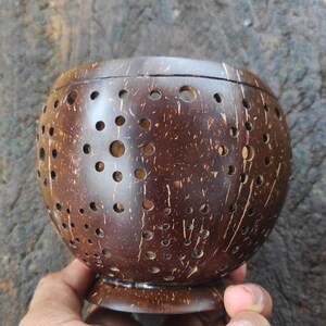 Tropical Serenity: Handcrafted Coconut Shell Night Lamp - Etsy