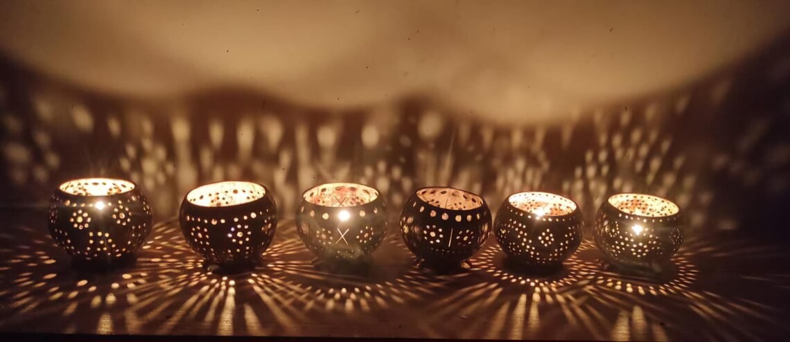 Tropical Serenity: Handcrafted Coconut Shell Night Lamp - Etsy