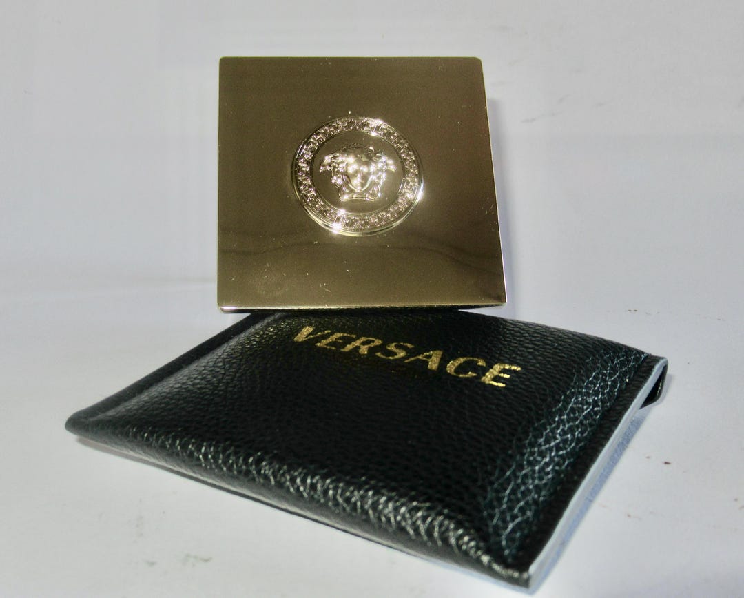 Versace Gold Medusa Head Folding Compact Mirror. Limited Edition. Never ...