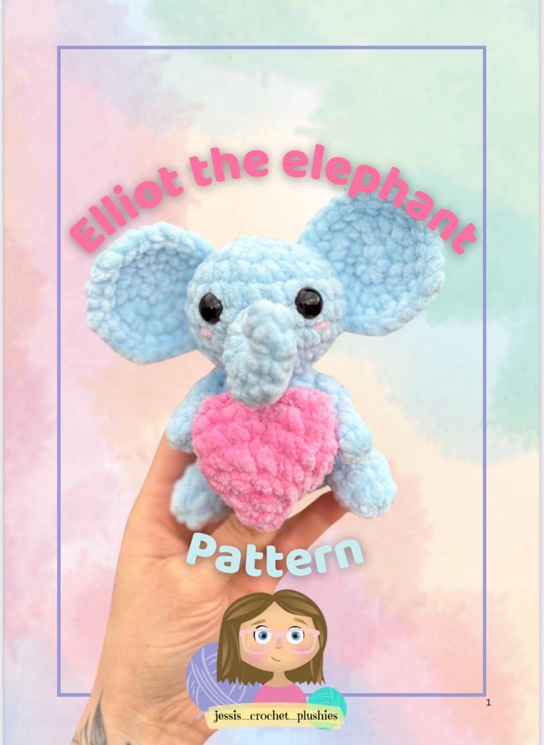 Elliot the Elephant Crochet Pattern - Etsy