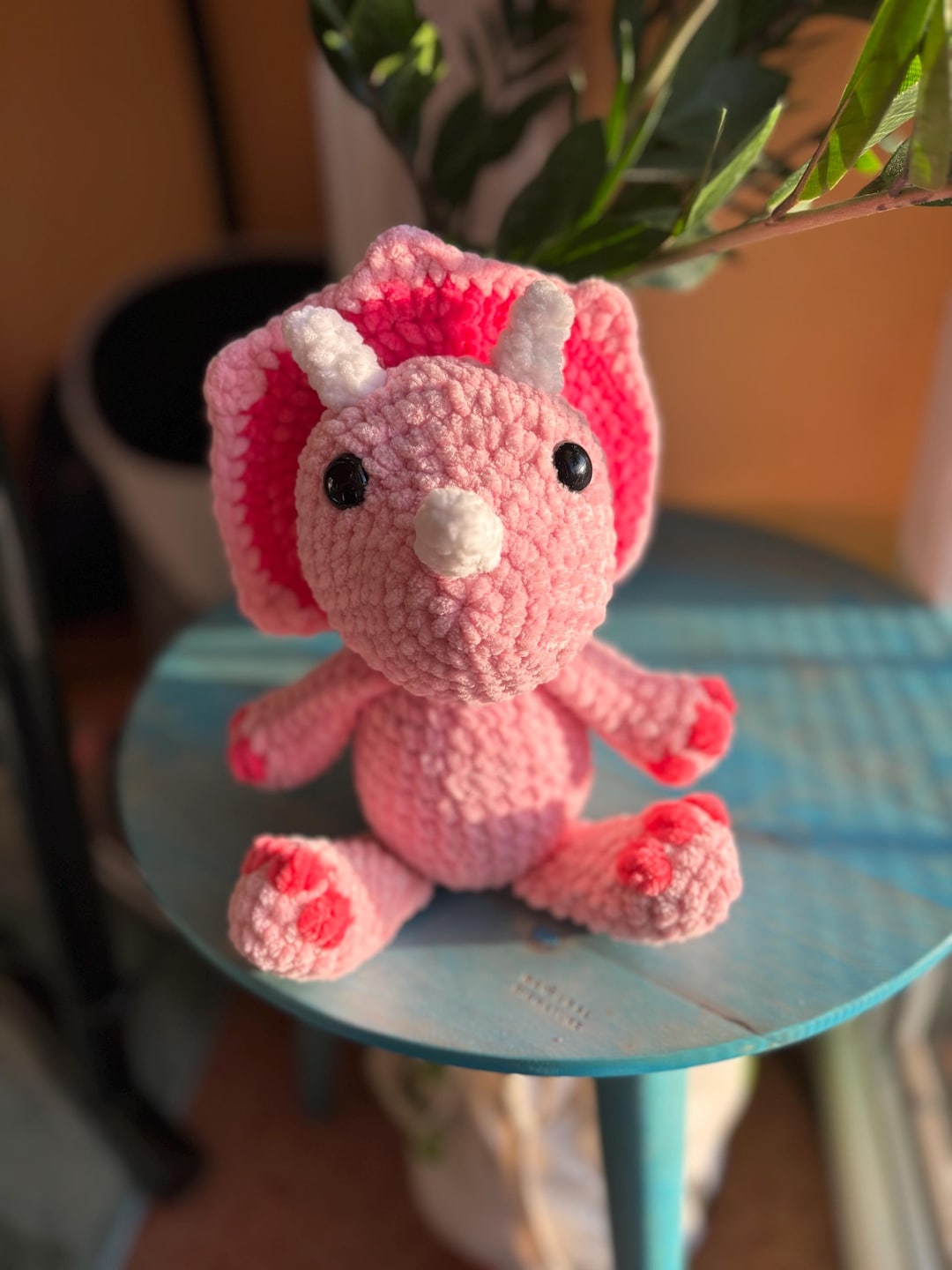 Trixie the Triceratops Crochet Pattern - Etsy