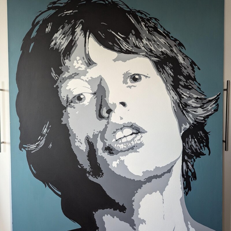 Mick Jagger Painting - Etsy