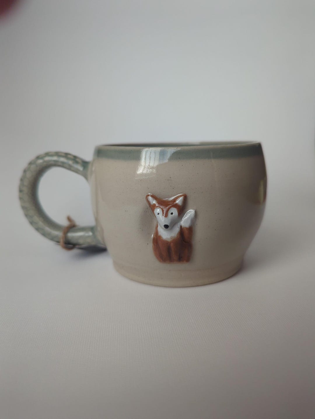 Ceramic Fox Mug Welsh Art Coffee Tea Cup Christmas Gift Ideas Glazed ...