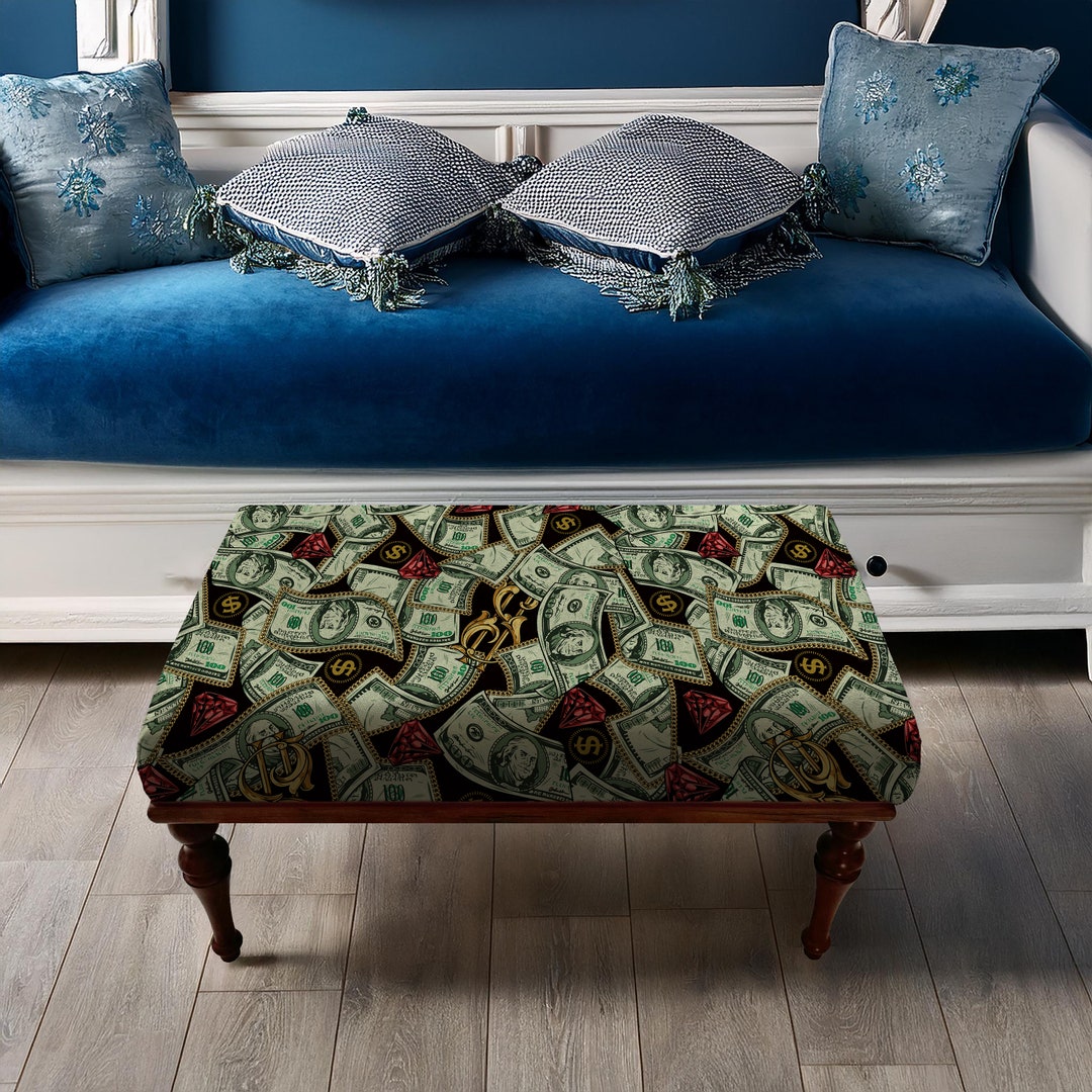 Money Rich Bench | Dollar Wood Bench | Cah Bill Bedroom & Dining ...