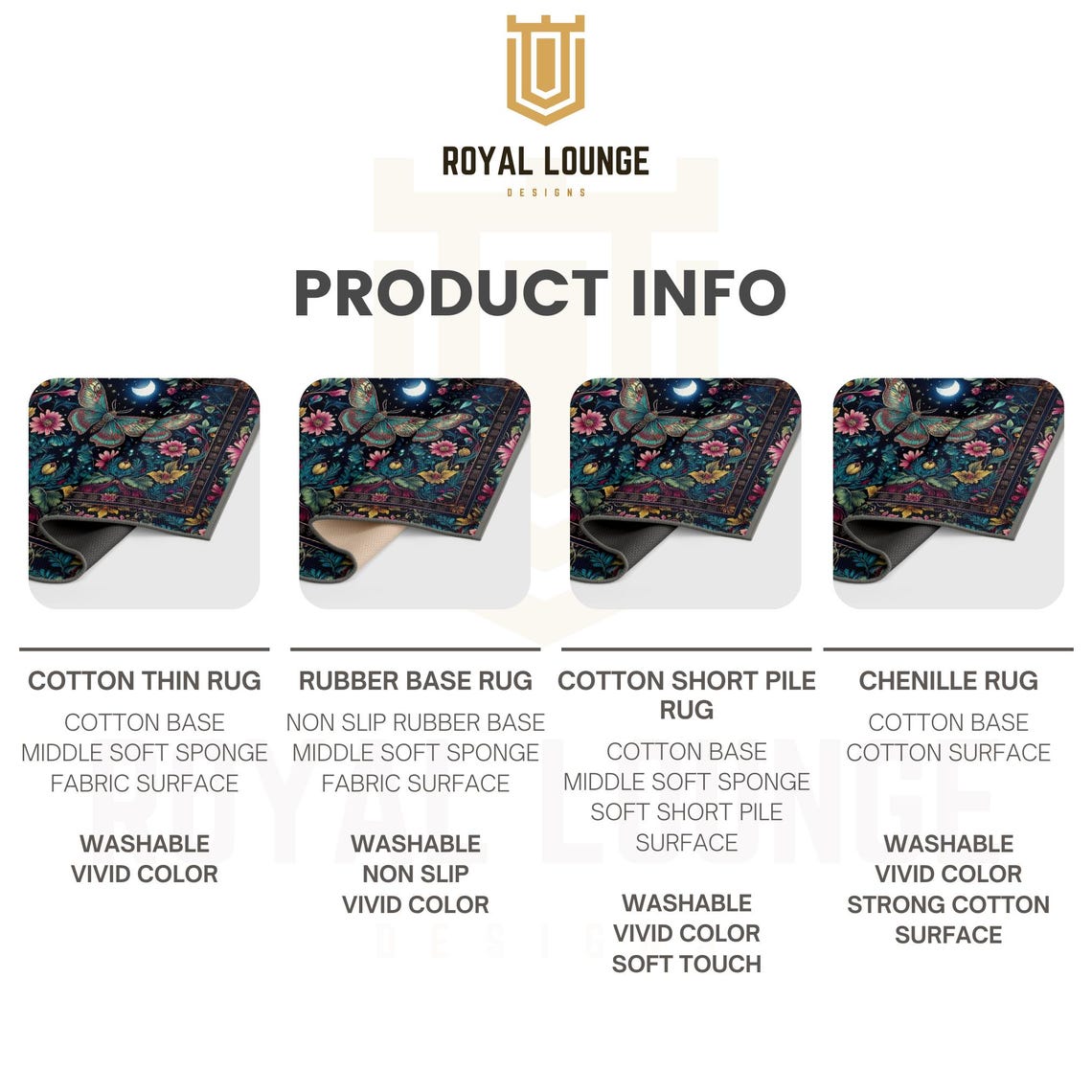 Orange Fox Rug, Floral Animal Rug, Fox and Flower Decor, Stained Glass ...