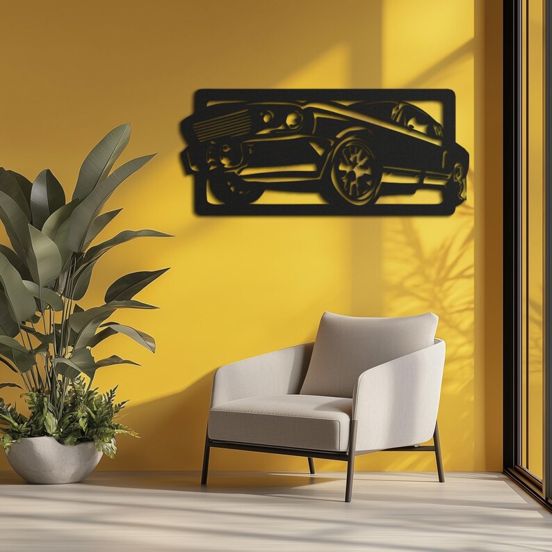 Ford Mustang Metal Wall Art - Classic Muscle Car Decor, Automotive Wall ...