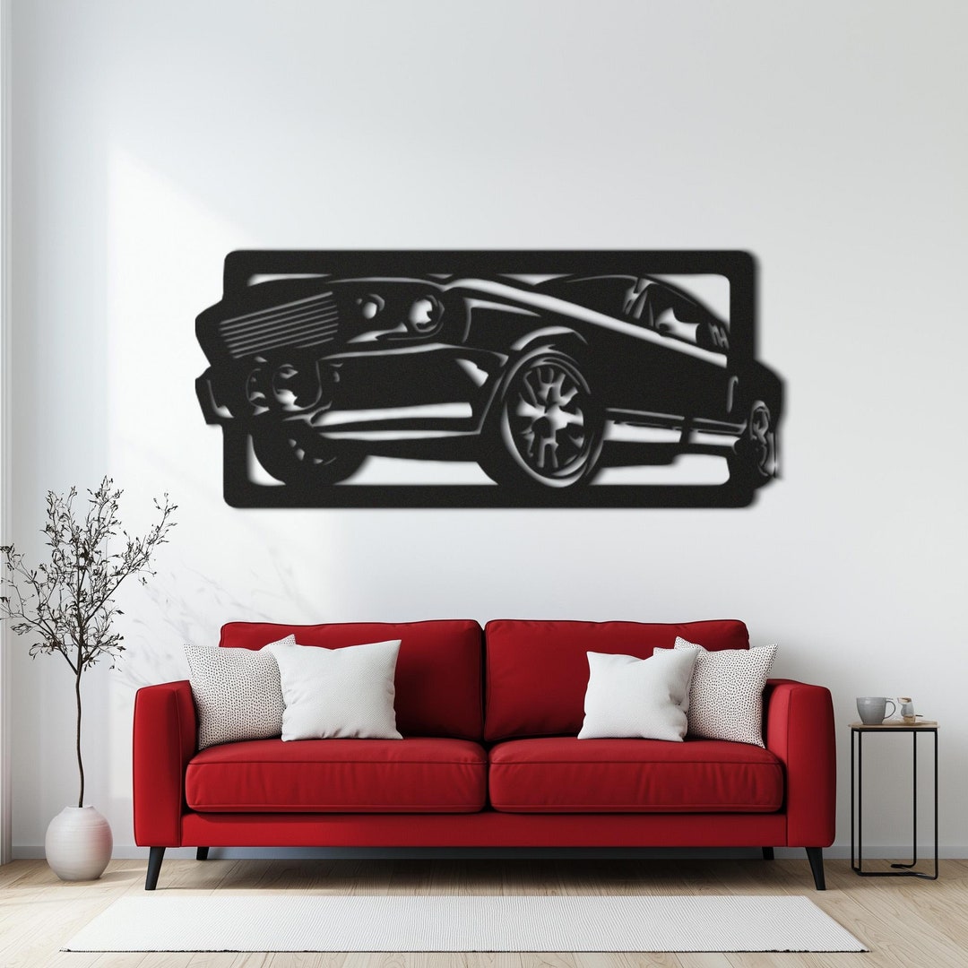 Ford Mustang Metal Wall Art - Classic Muscle Car Decor, Automotive Wall ...