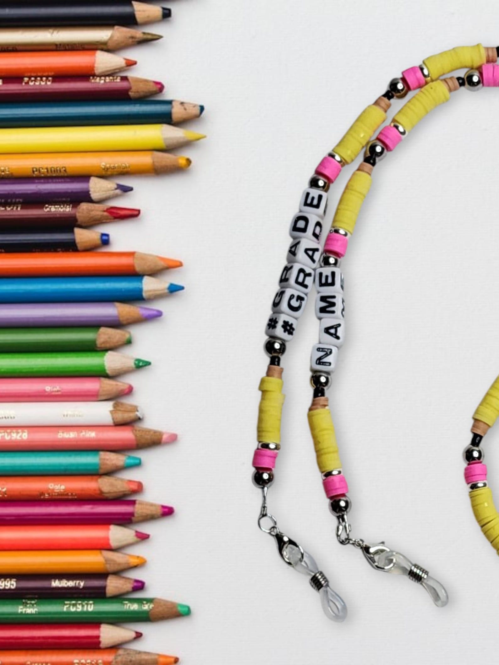Pencil Pusher Eyeglass Chain: Customizable Teacher Accessory - Etsy