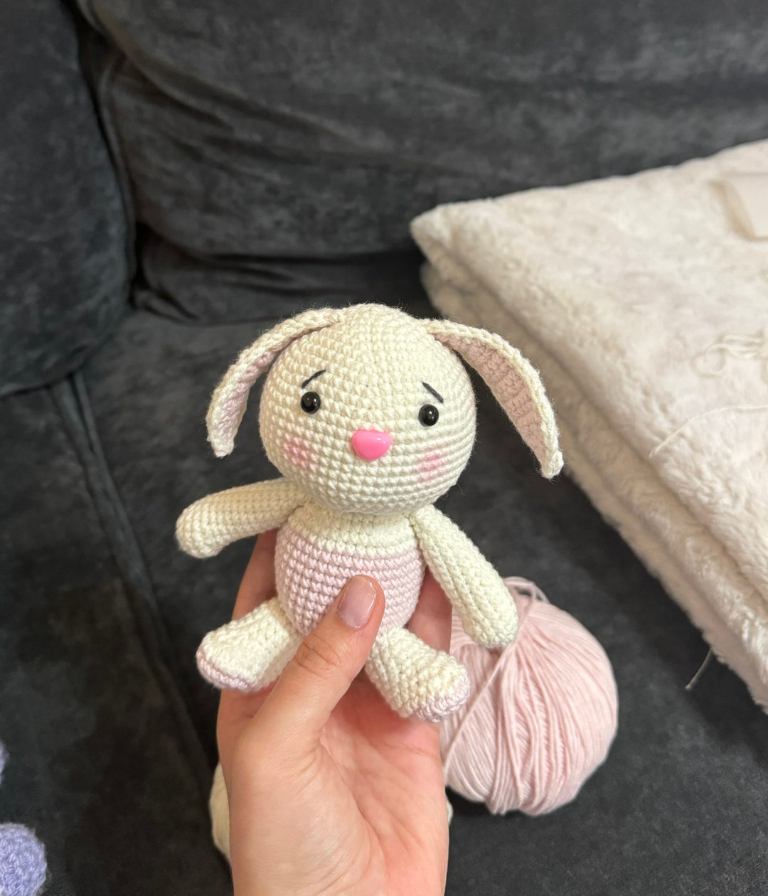 Baby Bunny Rattle Crochet Pattern PATTERN ONLY - Etsy
