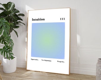 Angel Number 111 Poster, Aura Collection Print 1 - Etsy
