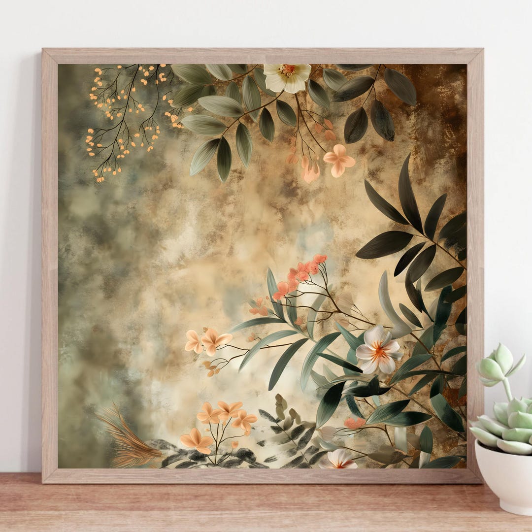 Vintage Boho & Flower Prints,printable Minimalist Botanical Art ...