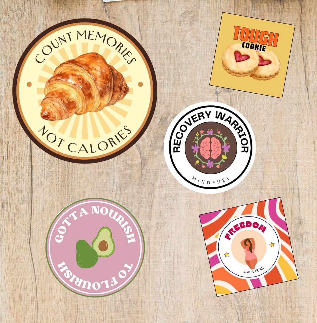 ED Recovery Stickers for Eating Disorder Support Body Positivity ...
