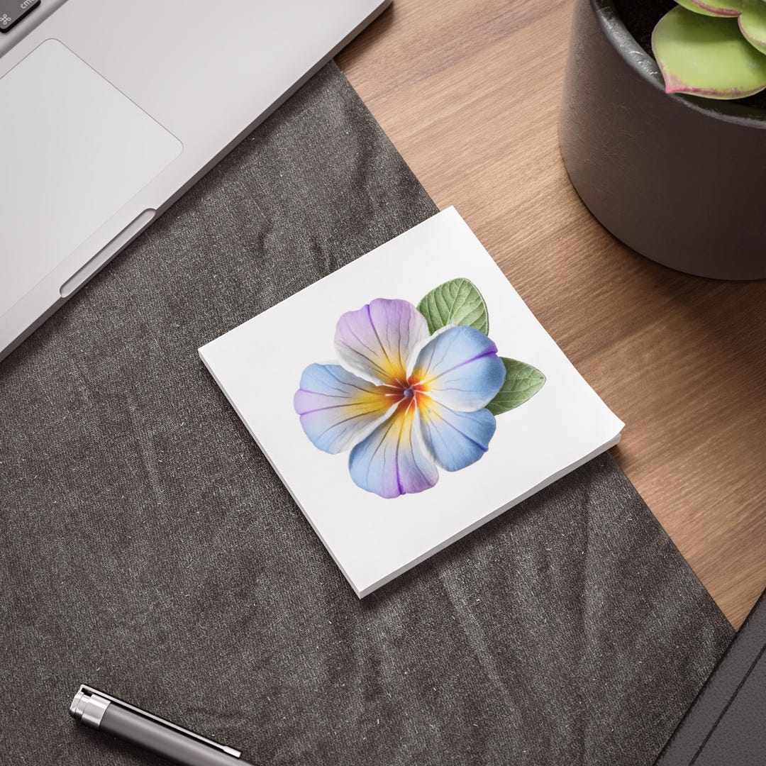 Flower Post-it Note Pads, Floral Sticky Notepad, Stationery Gift, Cute ...