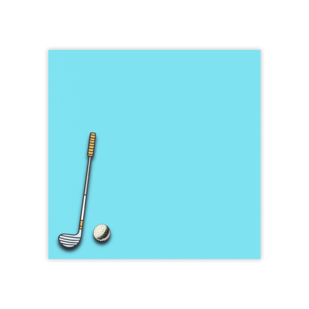 Golf Note Pads, Golf Course Sticky Notes, Golfer Stationery Set, Sports ...