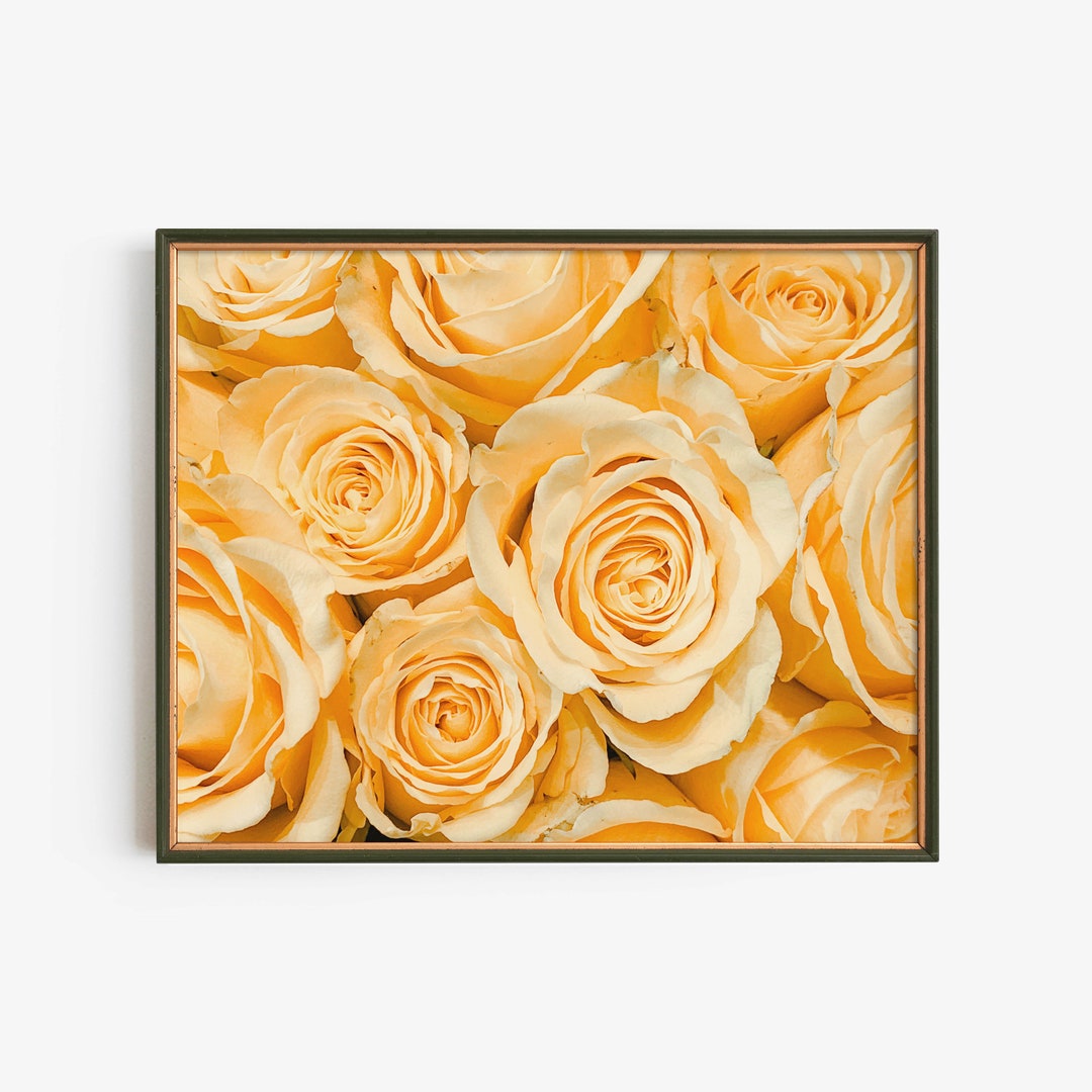 Rose Botanical Print Digital Download, Floral Printable Poster Instant ...