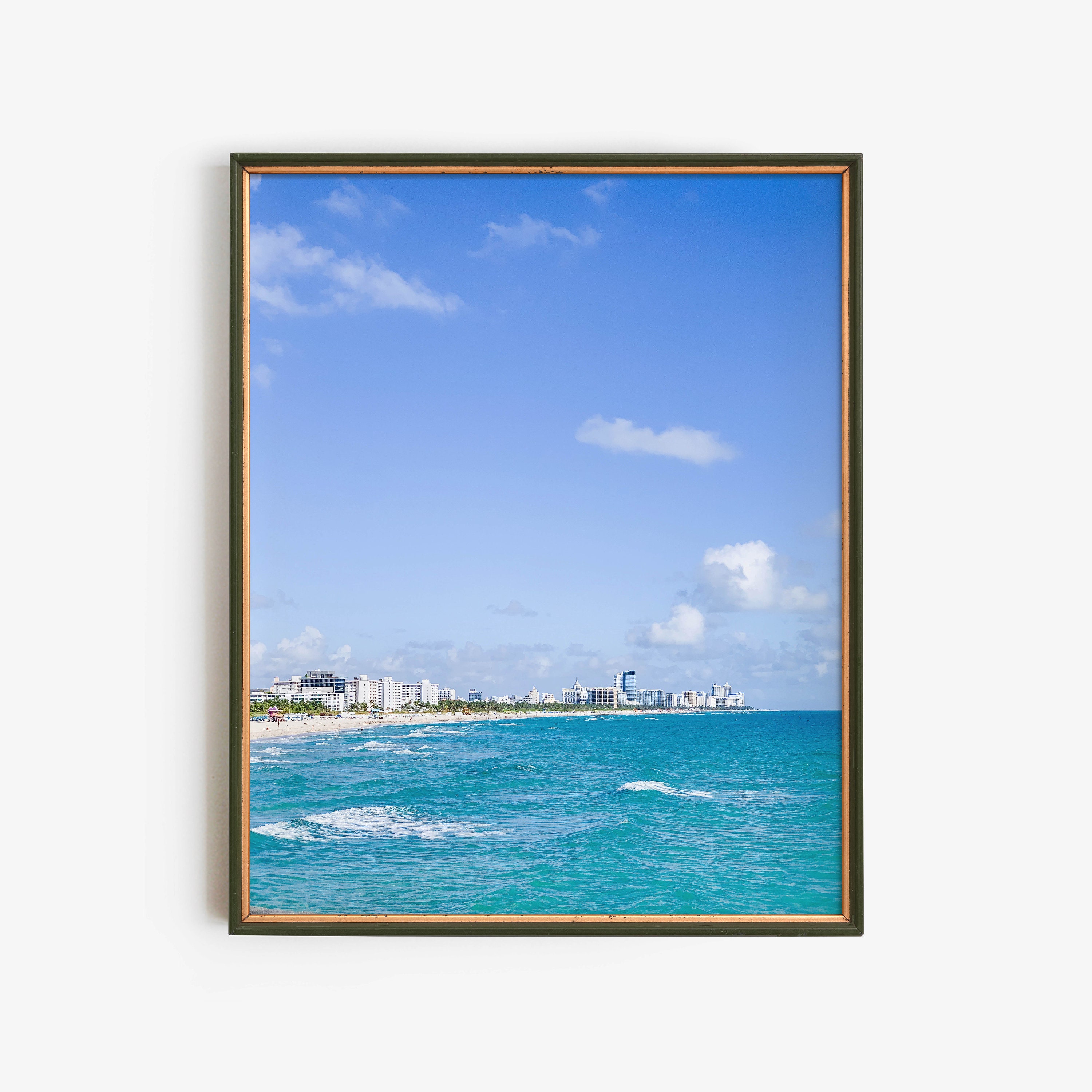 Beach Travel Poster Printable Artwork, Miami Beach Digital Download ...