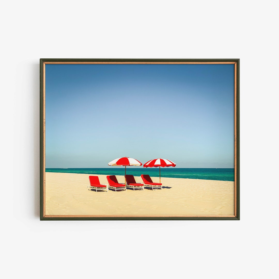 Beach Travel Poster, Summer Printable Wall Art, Coast Home Decor ...