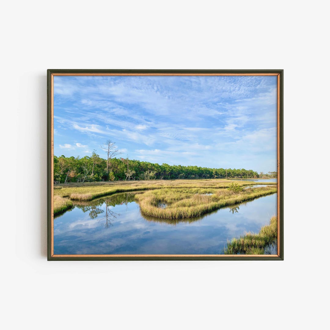 Outer Banks Coastal Marsh Digital Download, Ocean Landscape Printable ...