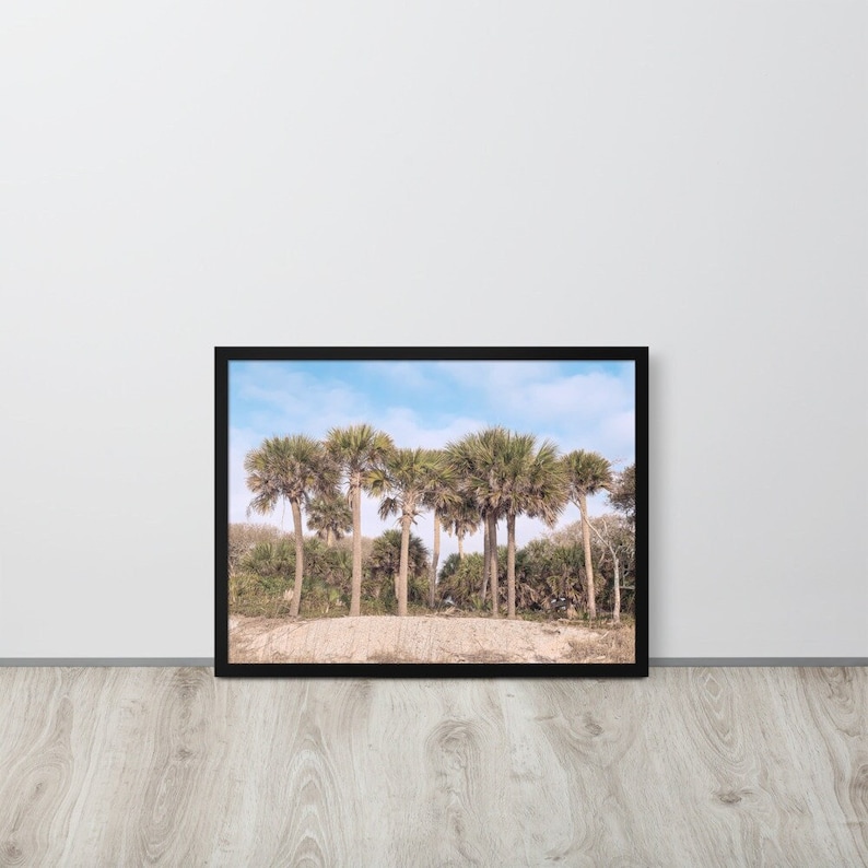 Palmetto Palm Trees Printable Posters and Prints Tropical - Etsy