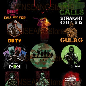 15 Pack Call of Duty Png, Design PNG Instant Download, Call of Duty ...