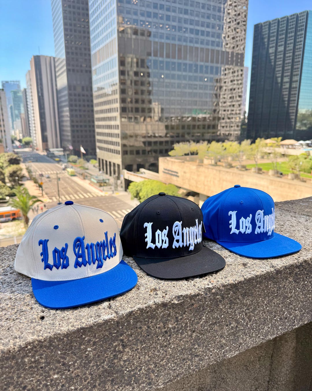Los Angeles LA Old English Embroidered Snapback (made in Vietnam) 100% ...