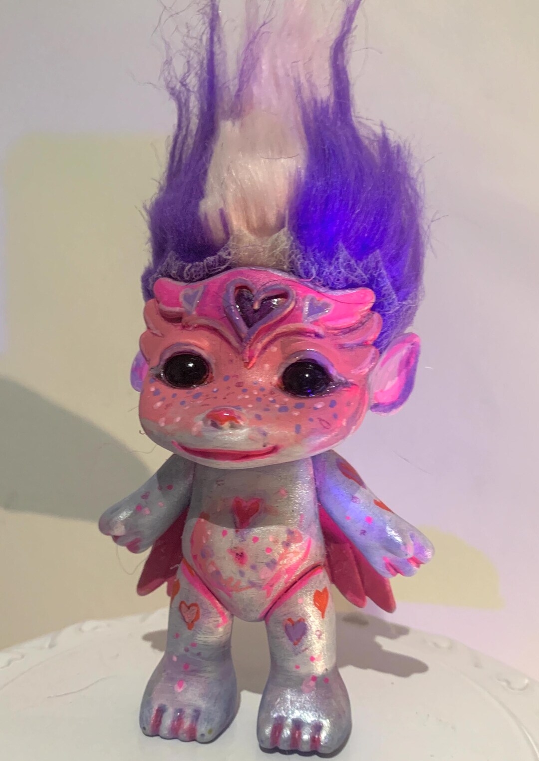 Custom Painted Troll Doll With Wings - Etsy