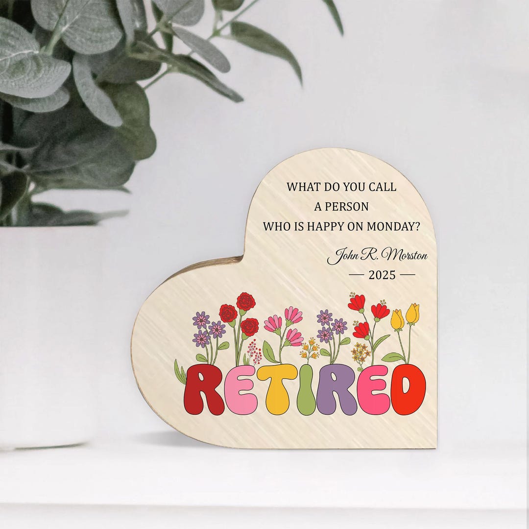 Personalized Retirement Plaque, Retirement Gift for Boss, Coworker Gift ...