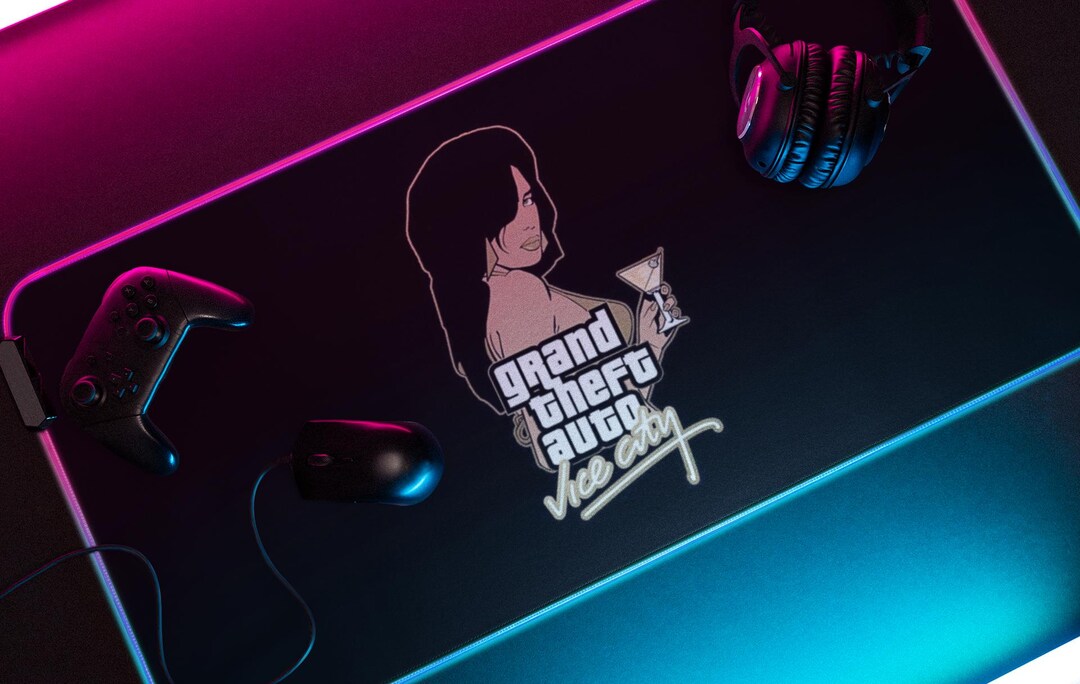 GTA VC LED Gaming Mouse Pad - Etsy