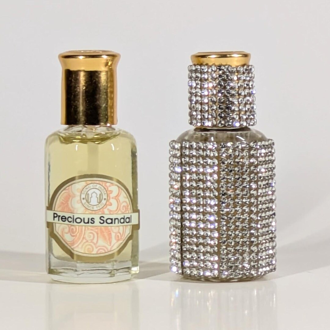 Blinged-out Bottle of PRECIOUS SANDAL Perfume Oil by Song of India ...