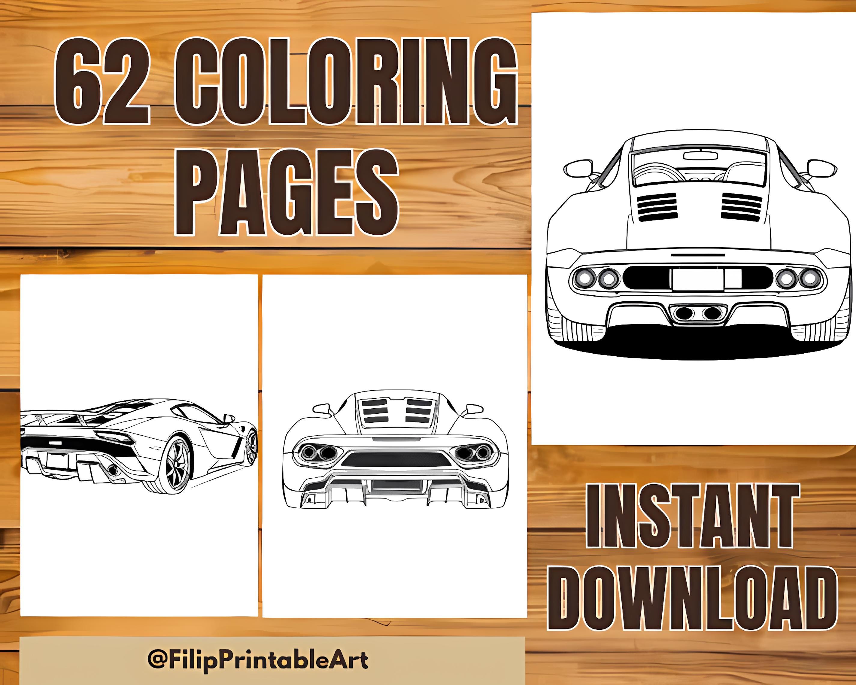 62 Sports Cars Coloring Pages, Printable Coloring Pages, Car Coloring ...