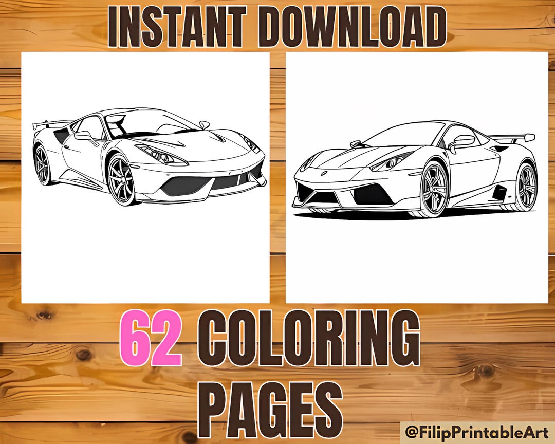 62 Sports Cars Coloring Pages, Printable Coloring Pages, Car Coloring ...
