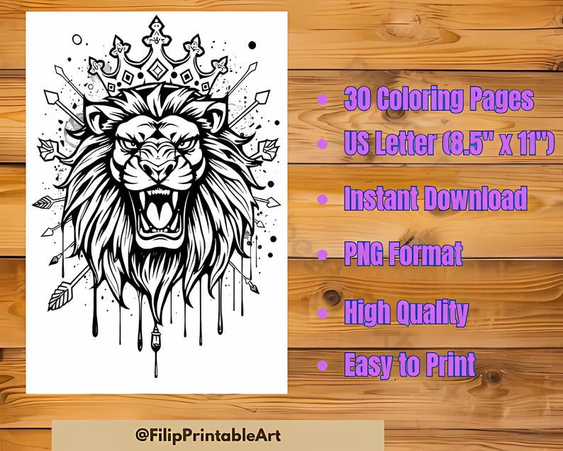 30 Animal Graffiti Coloring Pages for Adults & Kids, Creative Pop Art ...