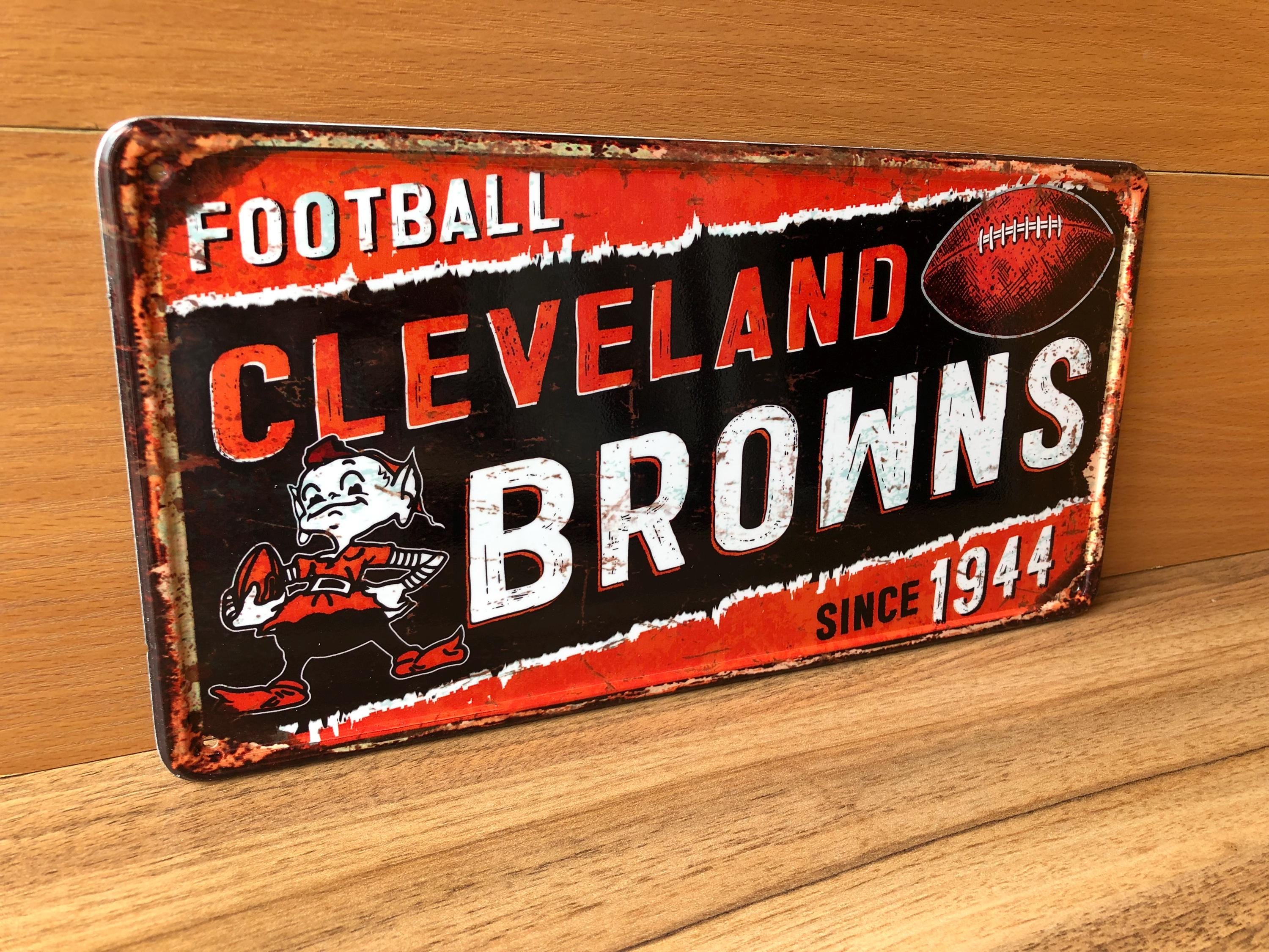 Cleveland Browns Metal Sign Vintage Style Home Decor - Etsy