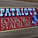 New England Patriots Metal Sign, Foxboro Stadium Sign - Etsy