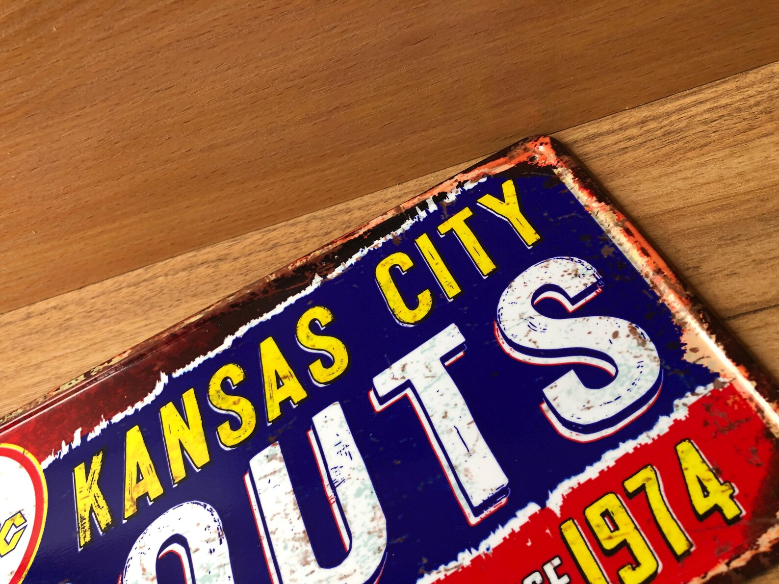 Kansas City Scouts Metal Sign, Vintage Hockey Wall Decor - Etsy