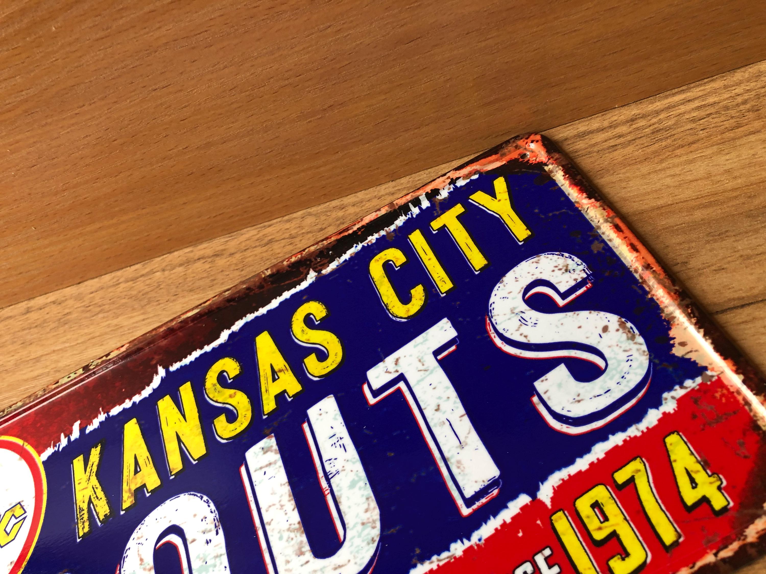 Kansas City Scouts Metal Sign, Vintage Hockey Wall Decor - Etsy