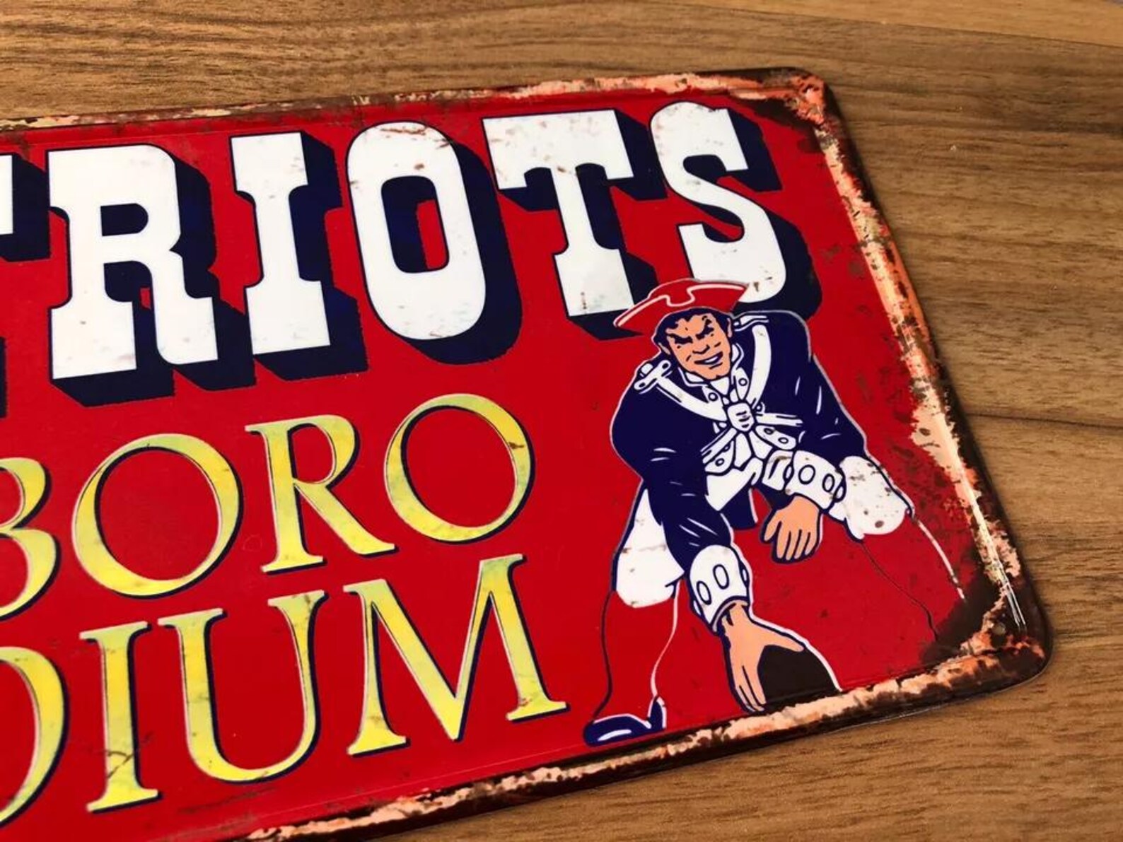 New England Patriots Metal Sign, Foxboro Stadium Sign - Etsy
