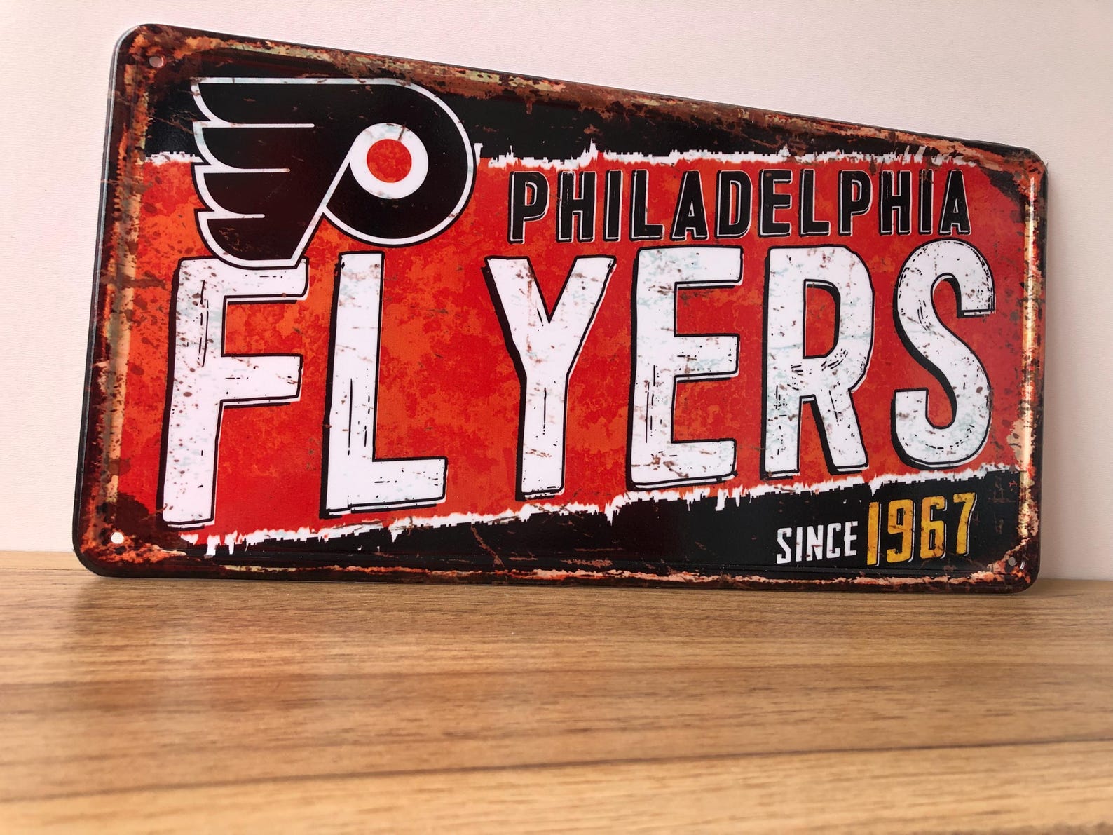 Philadelphia Flyers Metal Sign, Vintage Style NHL Hockey Decor - Etsy