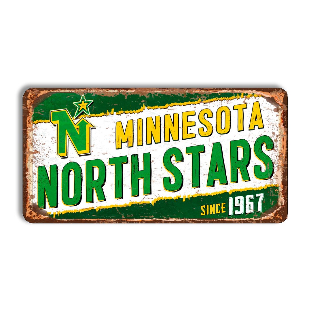 Minnesota North Stars Metal Sign MINNESOTA NORTH STARS Hockey Minnesota ...