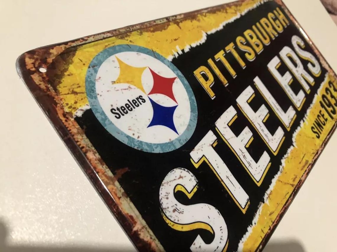Pittsburgh Steelers Metal Sign - Etsy