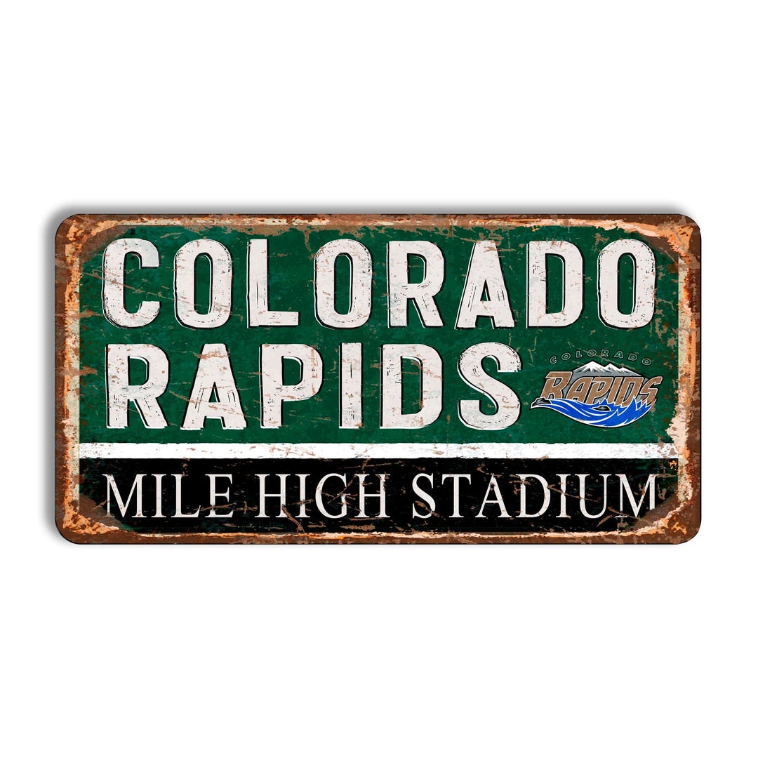 Colorado Rapids Metal Sign, Vintage Style Soccer Wall Decor - Etsy