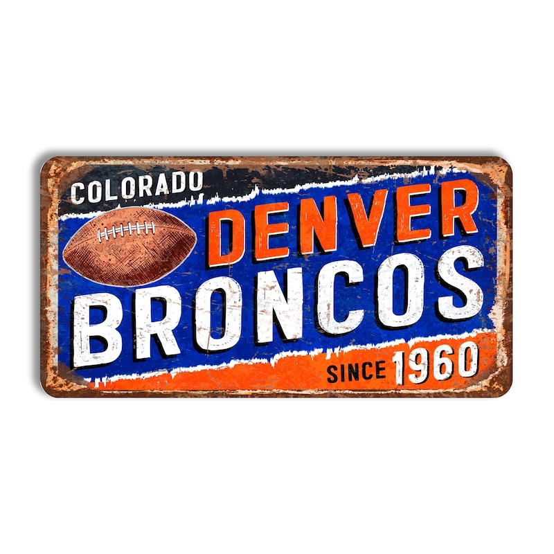 Denver Broncos Sign - Etsy