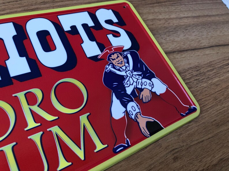 New England Patriots Metal Sign, Foxboro Stadium Sign - Etsy