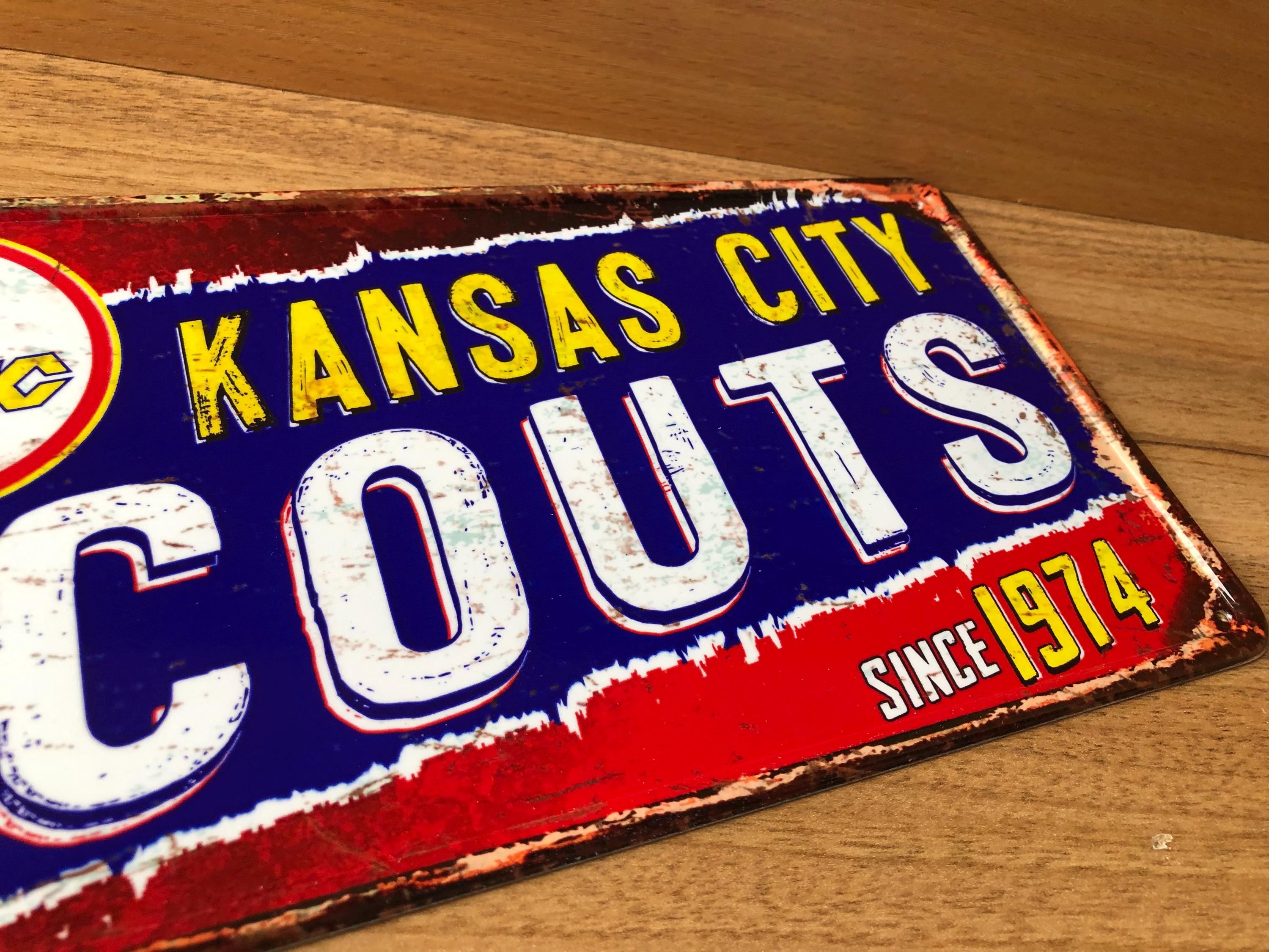 Kansas City Scouts Metal Sign, Vintage Hockey Wall Decor - Etsy