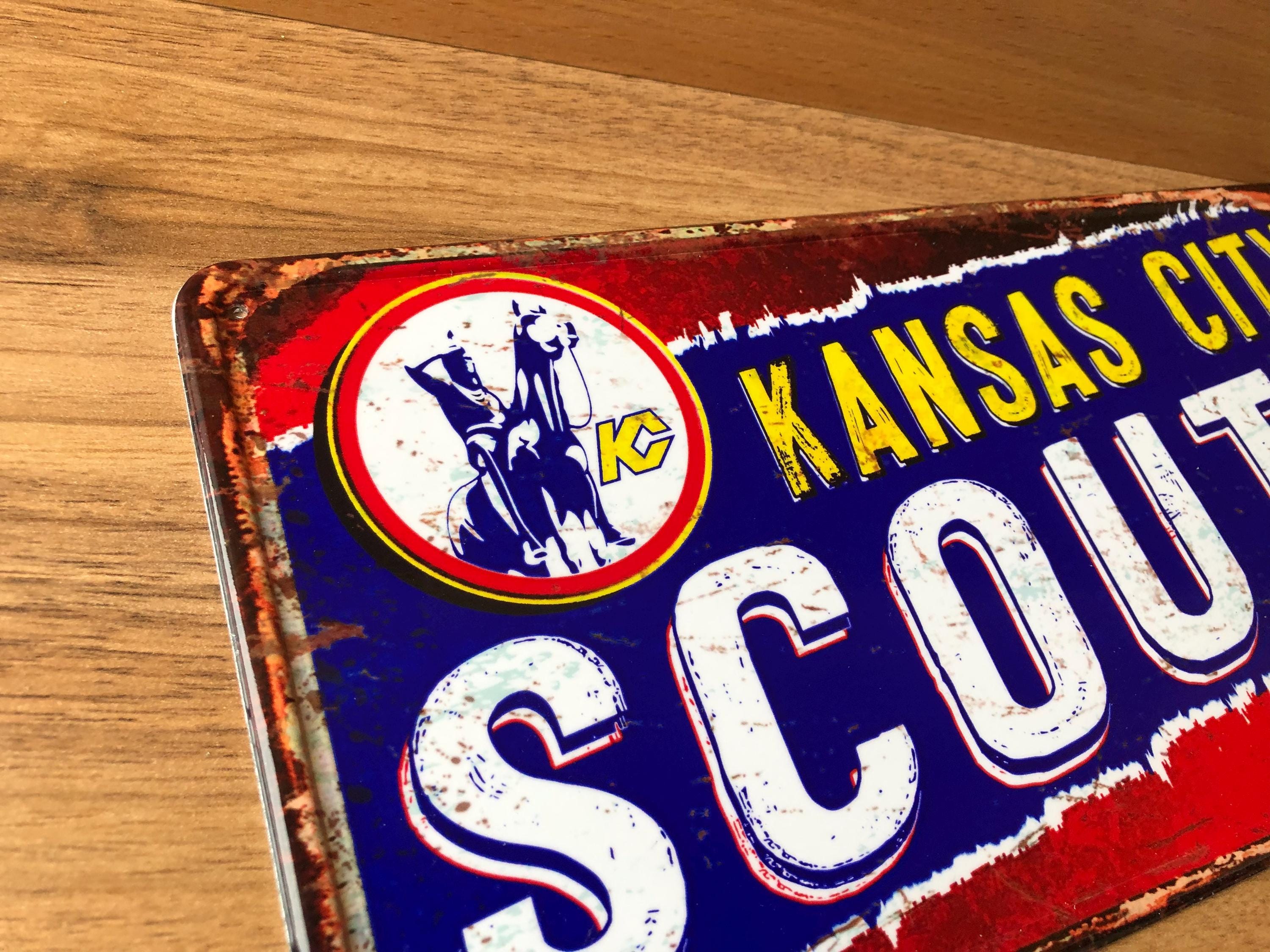 Kansas City Scouts Metal Sign, Vintage Hockey Wall Decor - Etsy