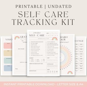 Weekly Self-care Tracker Printable - Daily Checklist & Routine Planner ...
