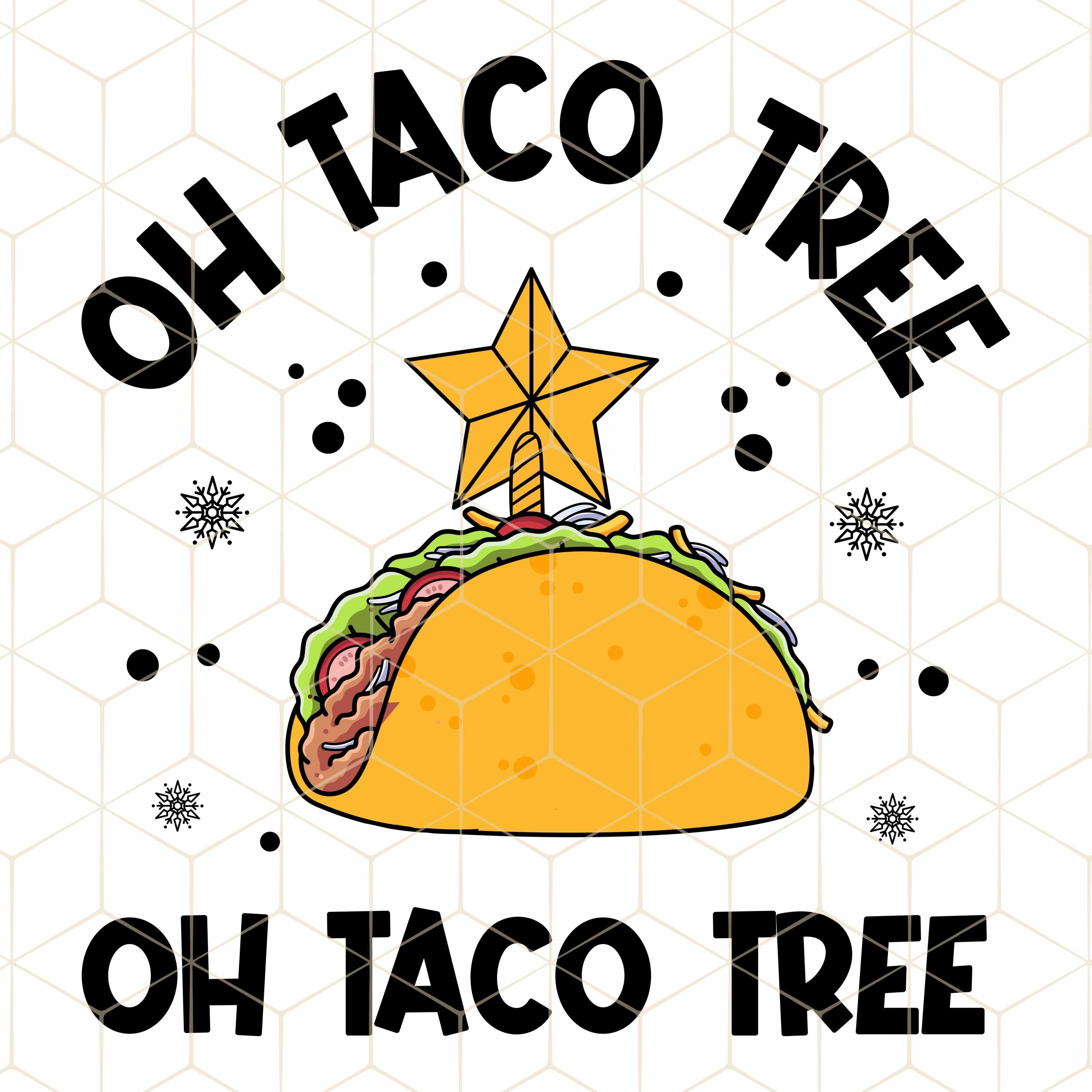 Oh Taco Tree Christmas Taco Tree Png, Mexican Tacos Png, Christmas Taco ...