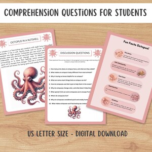 Octopus Life Cycle Printable, Ocean Animal Science Worksheet ...