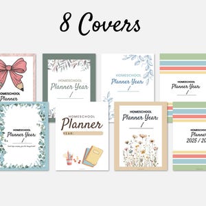 Editable Homeschool Planner 2025-2026, Printable PDF, Lesson Plan Book ...